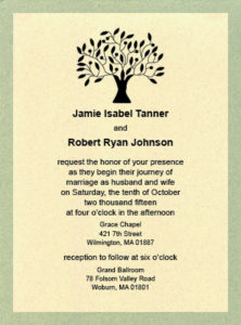 Wedding Invite Backings | Simple Wedding Invites