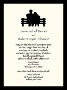 Wedding Invite Backings | Simple Wedding Invites